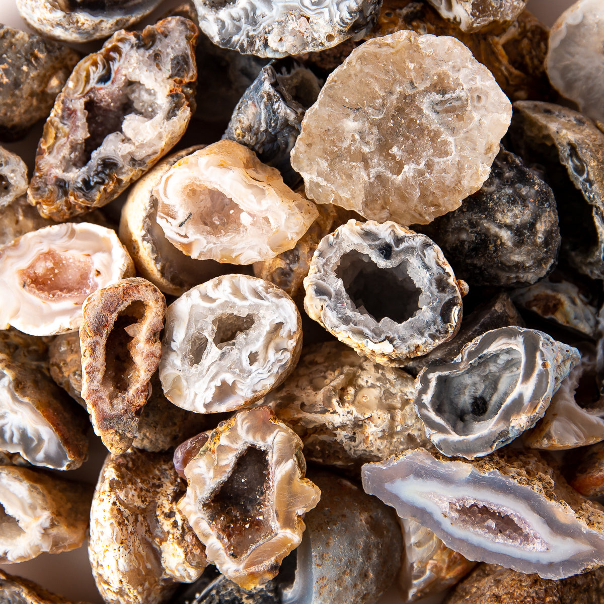 Mini Raw Agate Oco Geodes Rough Gemstones | Tree of Life Gems