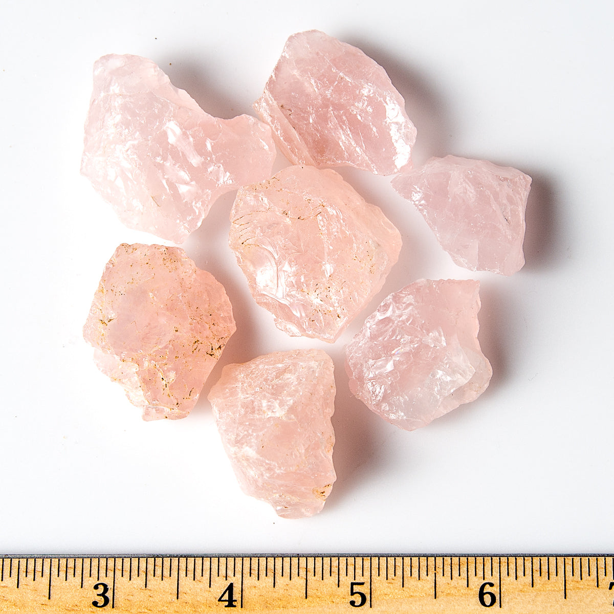 Medium Raw Madagascar Rose Quartz Rough Gemstones | Tree of Life Gems